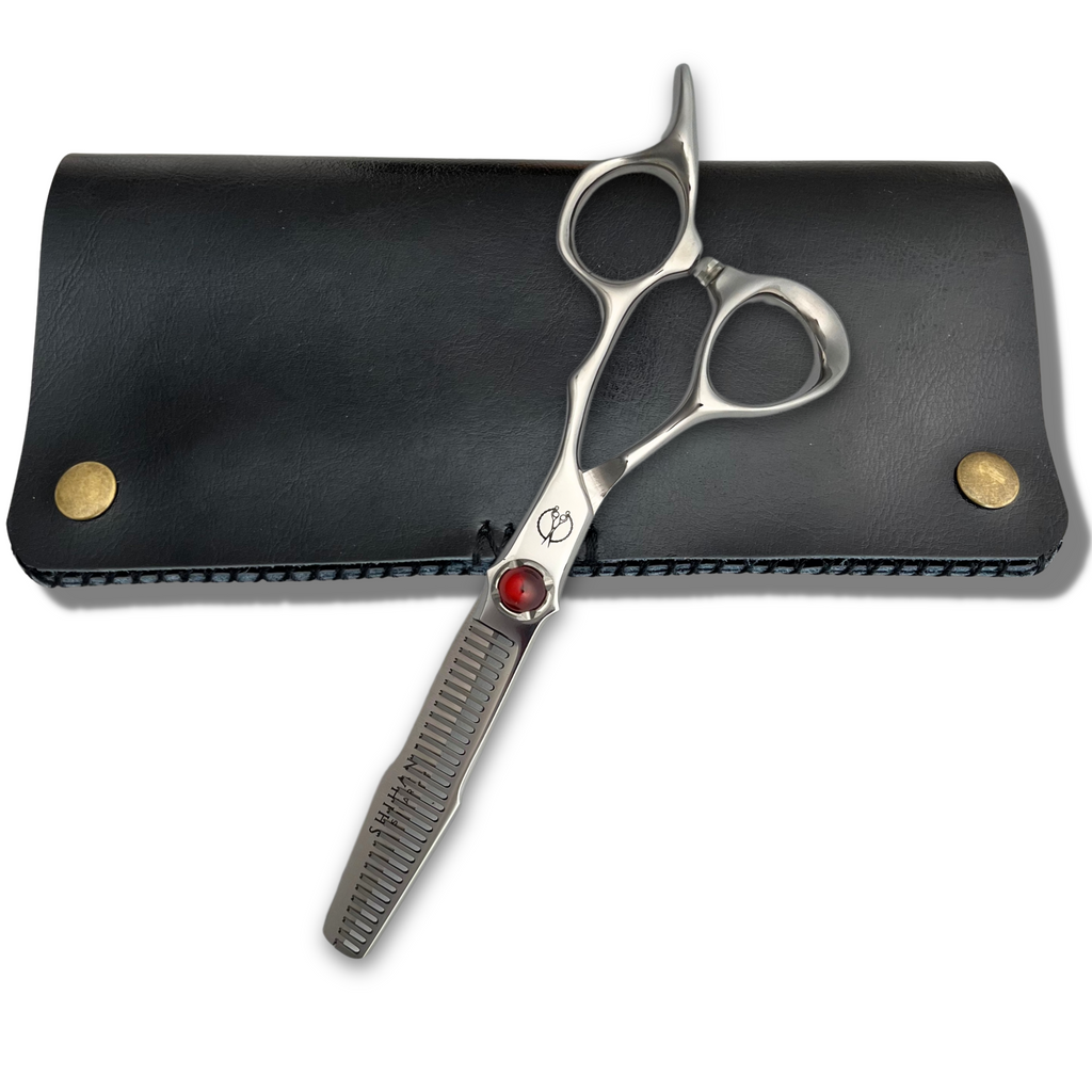 5.5 Inch Steel Hair Thinning Shears Red Moon – Shihan Shears